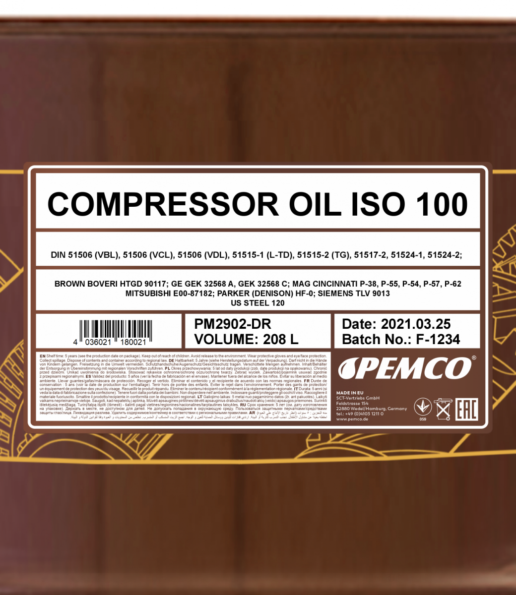 Compressor Oil ISO 100